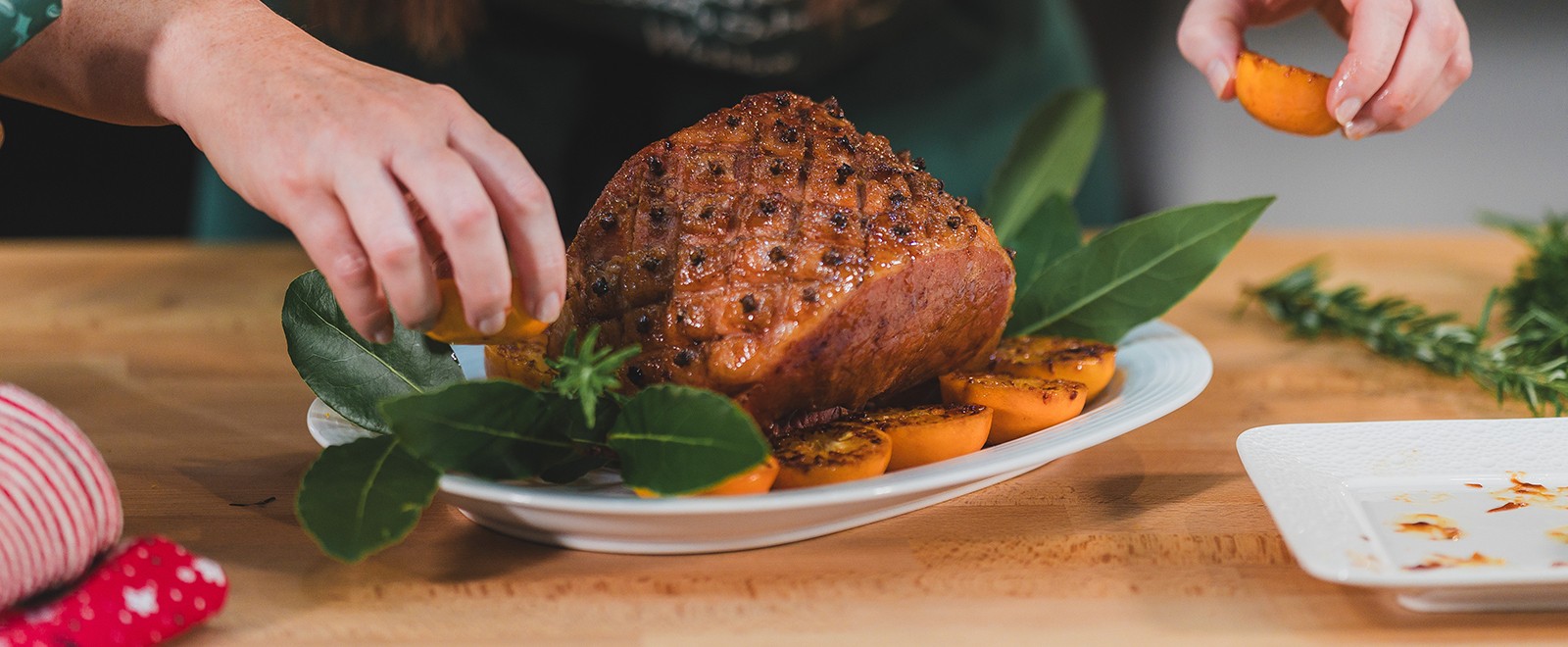 Spiced Orange Glazed Ham with Honey & Star Anise Clementines - The...